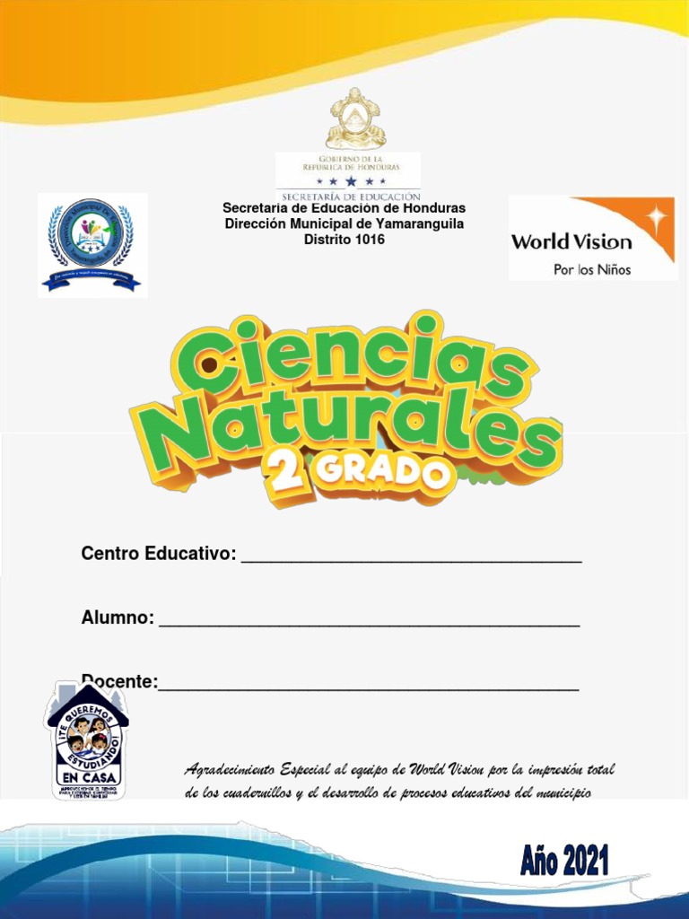 Cartilla CCNN Segundo Grado | PDF | Higiene | Alimentos