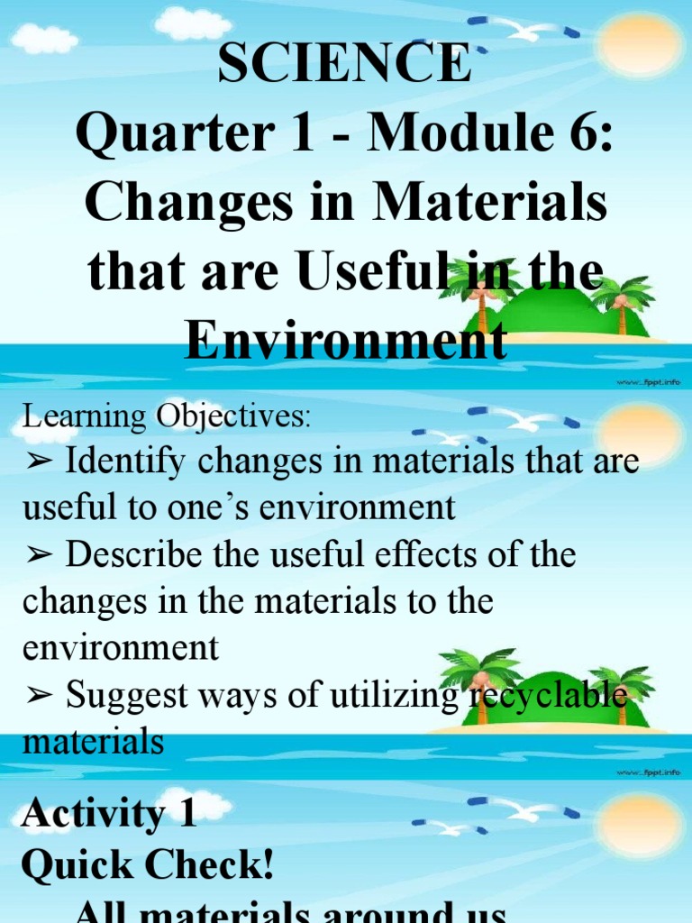 Science q1 Week 6 | PDF | Compost | Waste