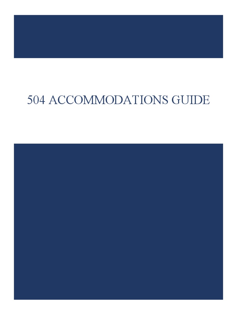 504 Accommodations Guide | PDF | Hypoglycemia | Section 504 Of The ...
