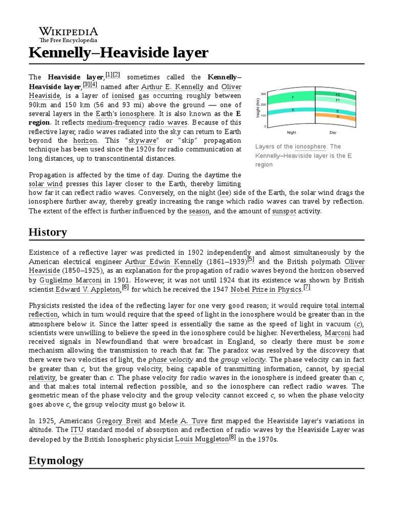 Kennelly–Heaviside_layer | PDF