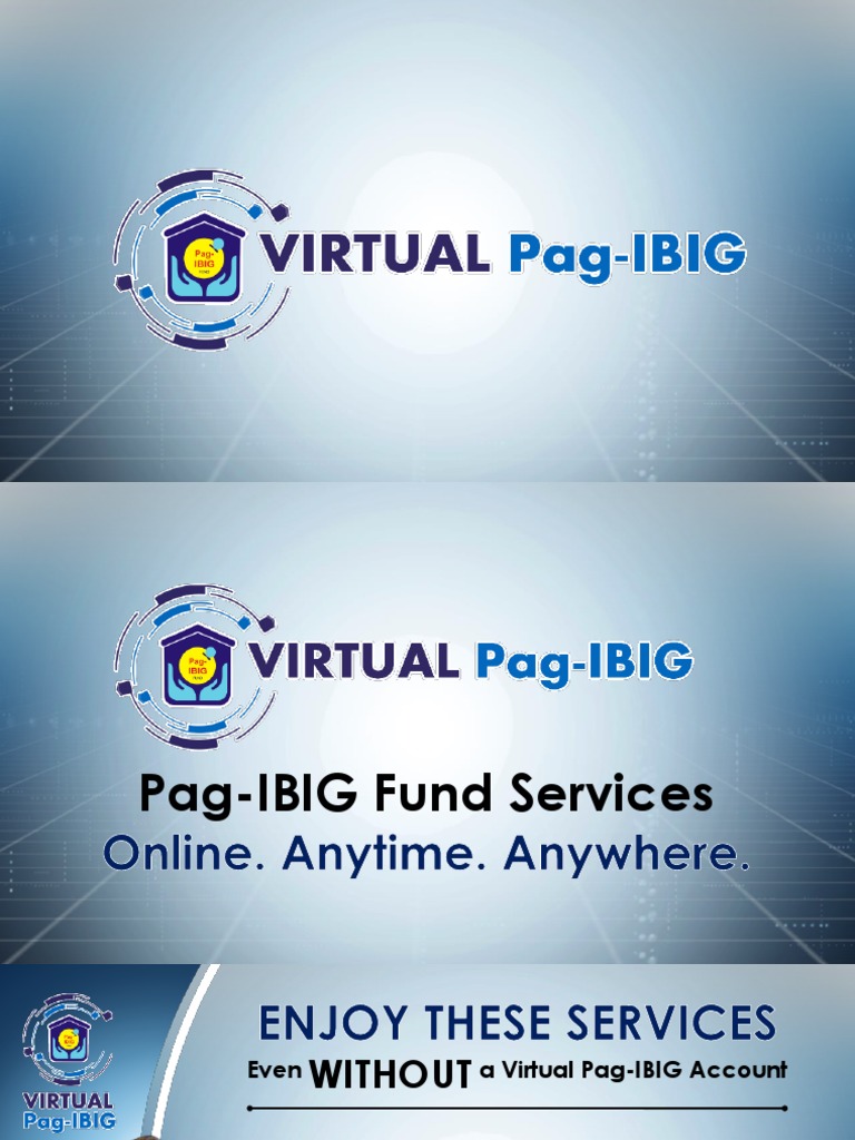 Virtual Pag-IBIG Powerpoint Presentation 08202020b | PDF