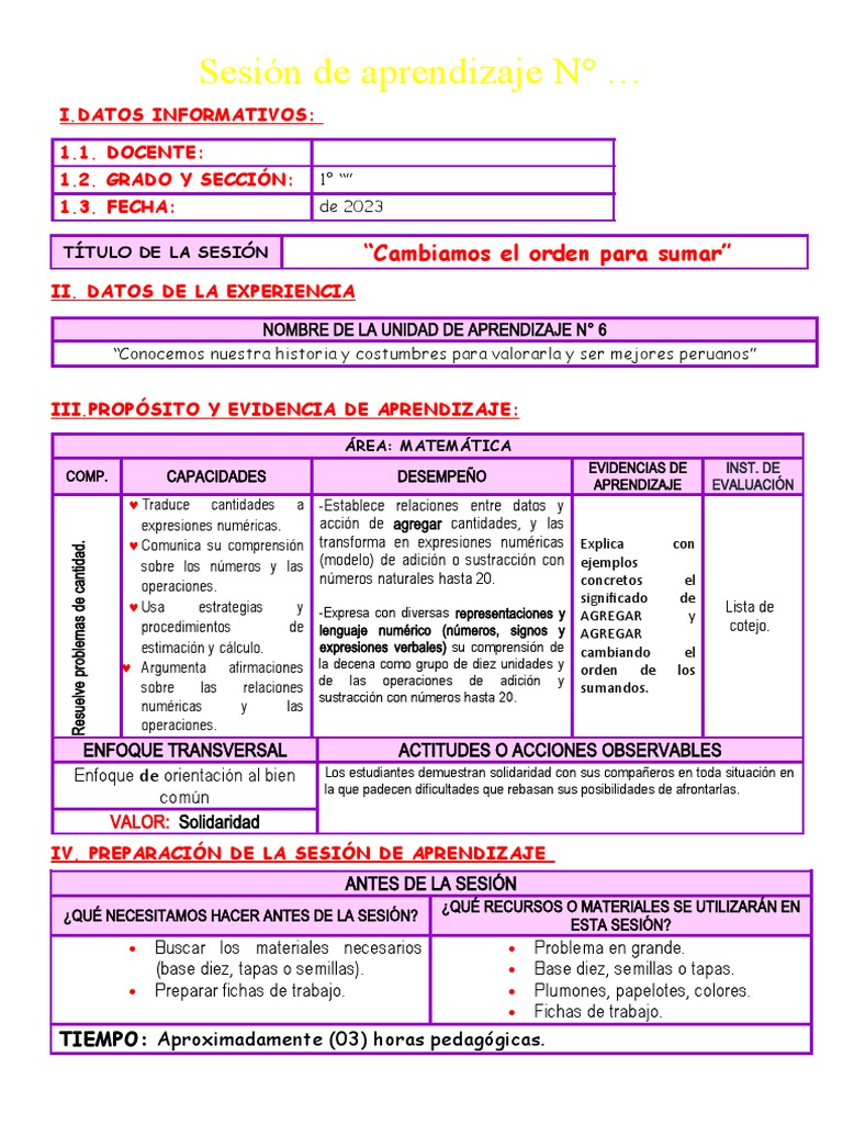 Estrategias para Sumar en Primer Grado | PDF