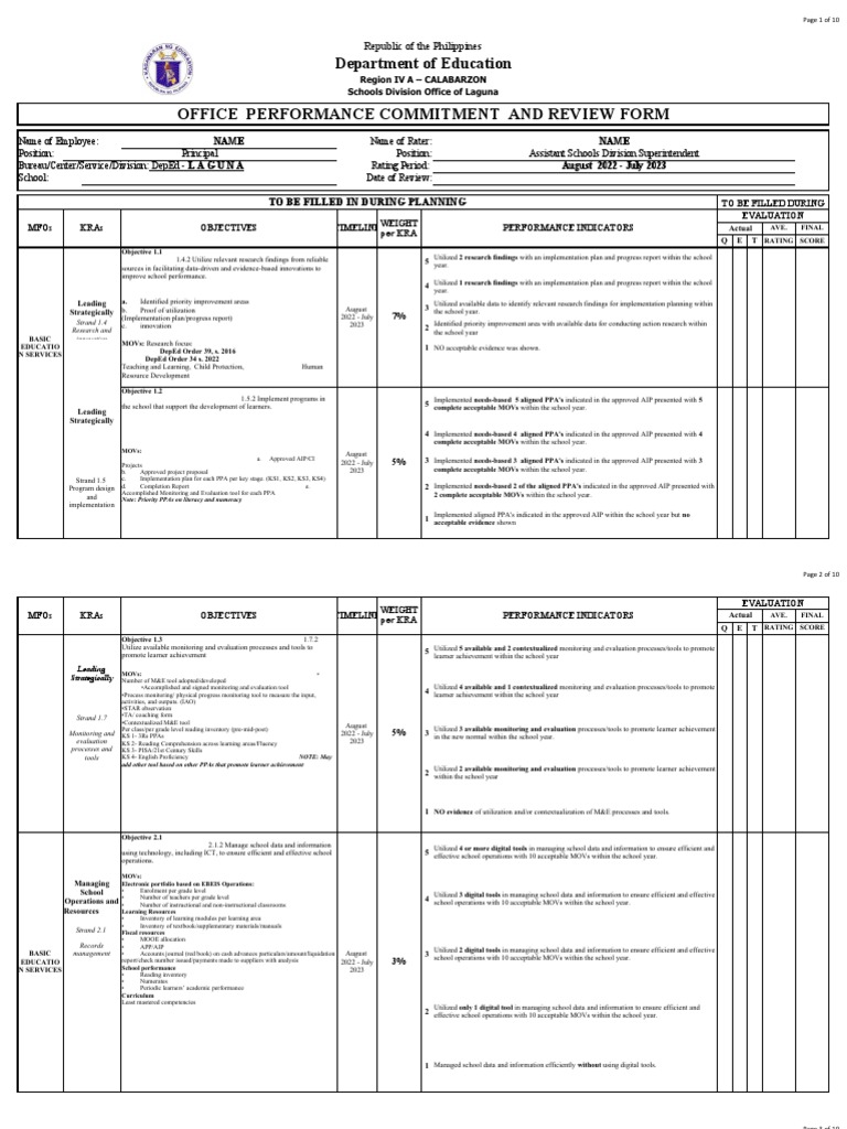 OPCRF 2022-23 Hallmark | PDF | Teachers | Mentorship