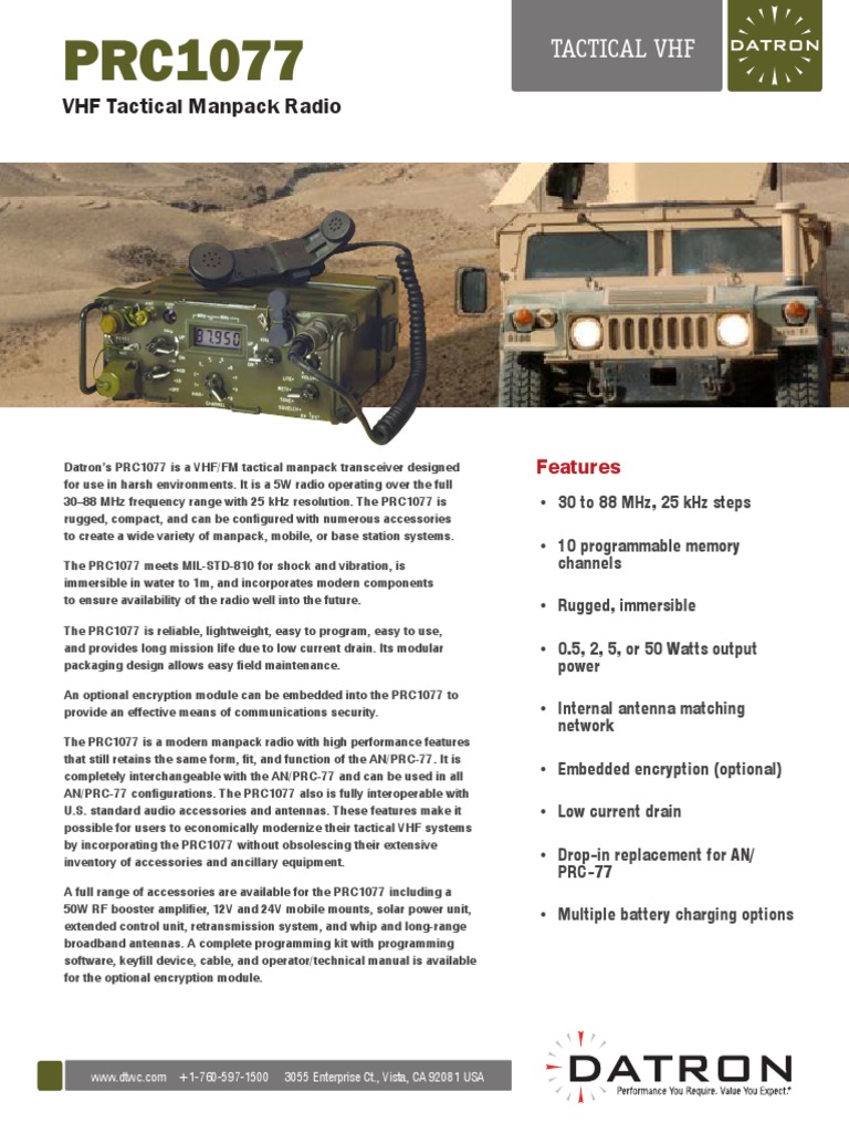 Datron PRC1077 | PDF