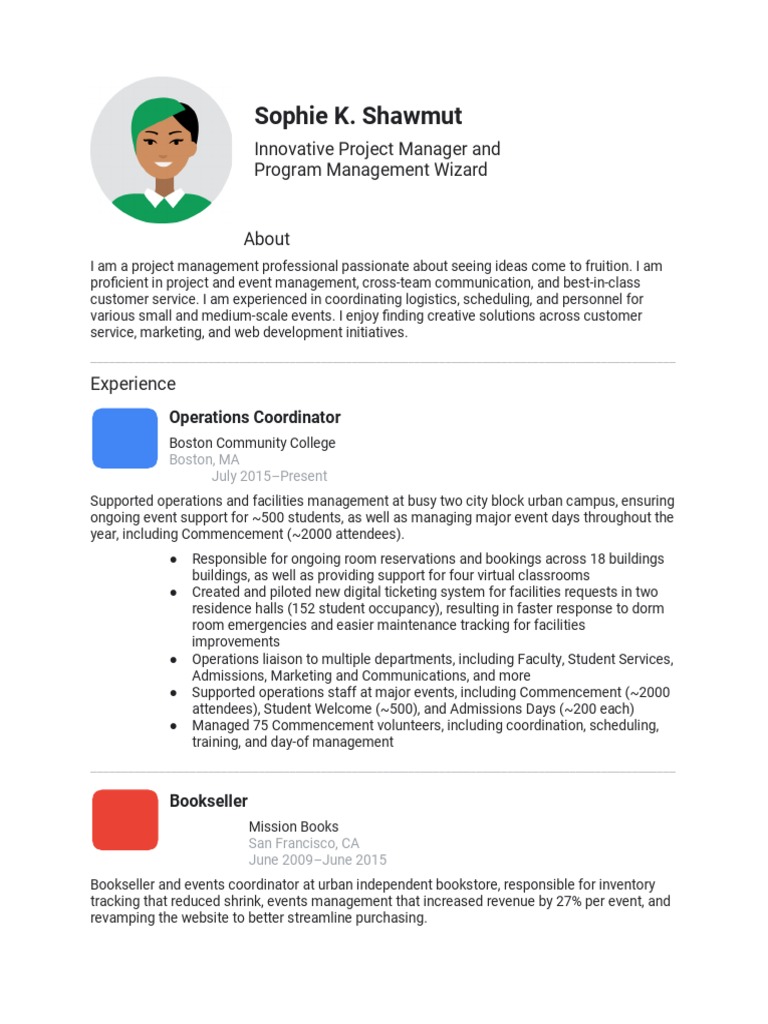 Exemplar - Professional Profile | PDF