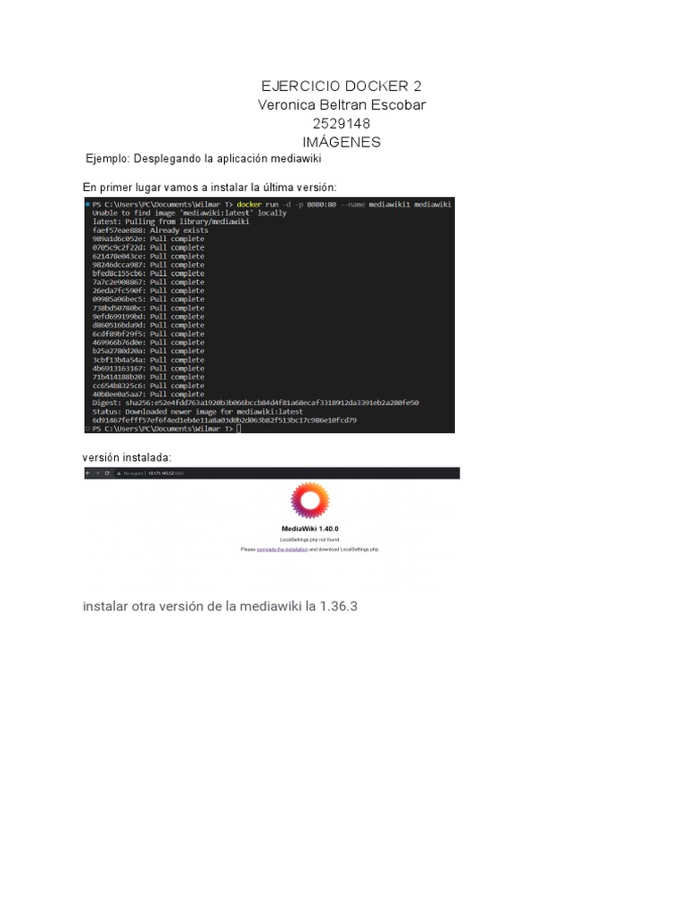 Ejercicios Docker para Desarrolladores | PDF