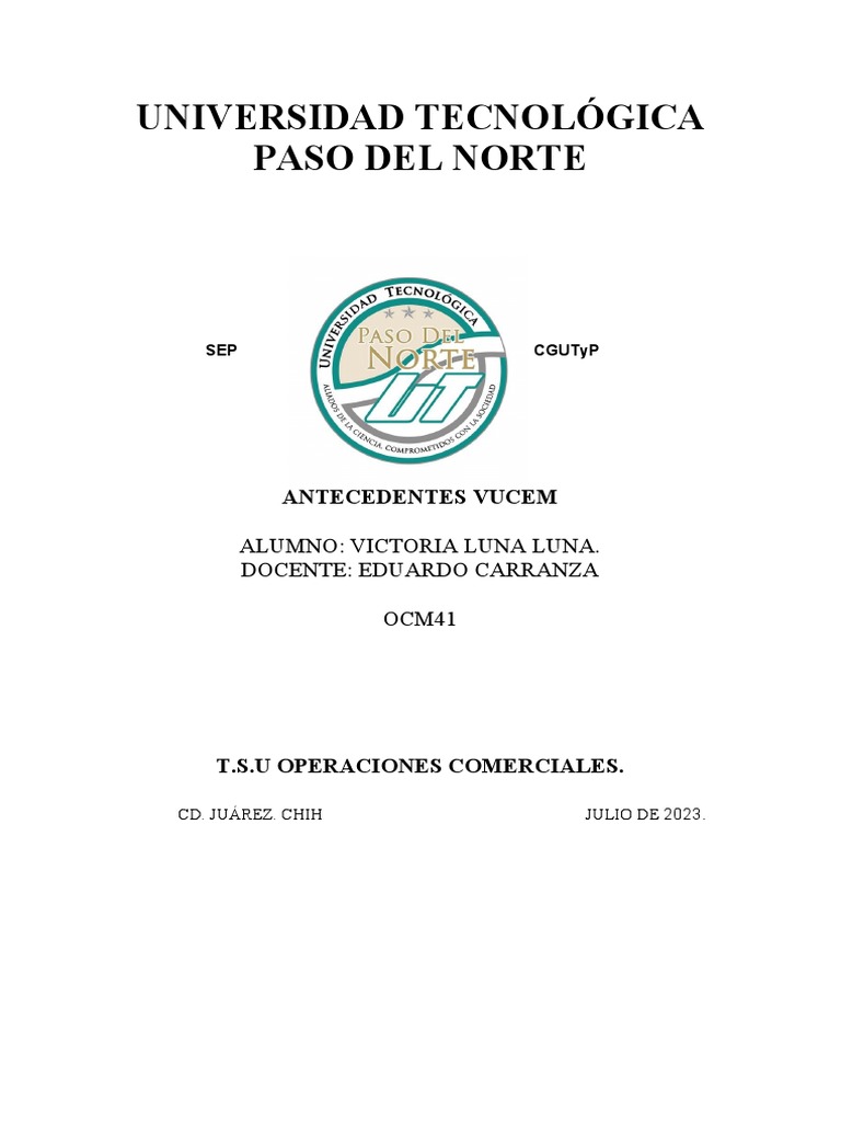 9antecedentes Vucem | PDF