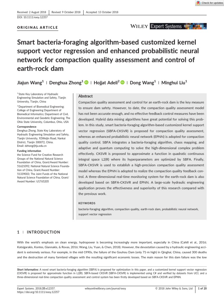 Smart Bacteria Foraging Algorithm Based Customized Kernel Support Vector Regression And Enhanced