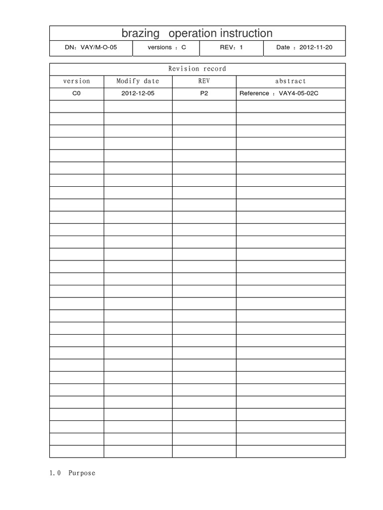 Brazing Operation Instruction | PDF | Pipe (Fluid Conveyance ...