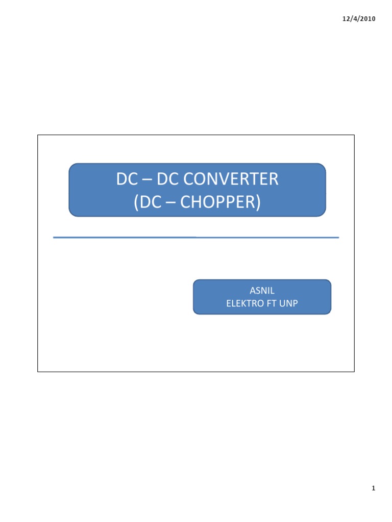 6 DC DC Converter | PDF
