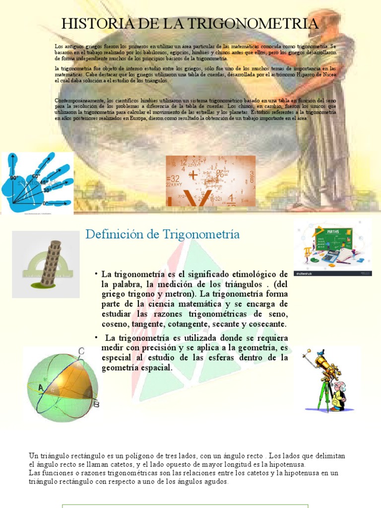 HISTORIA DE LA TRIGONOMETRIA - Pptxexpo | PDF