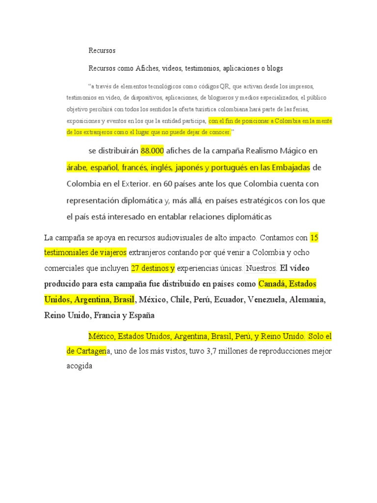 Recursos Colombia Es Realismo Magico | PDF