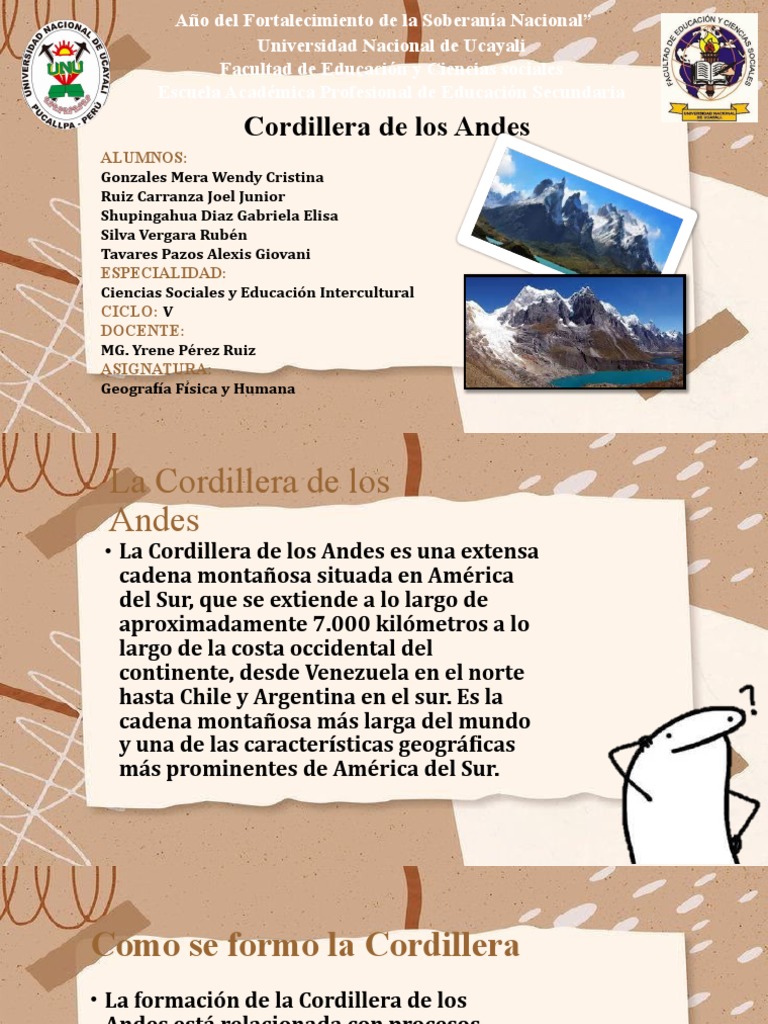 Cordillera de Los Andes | PDF