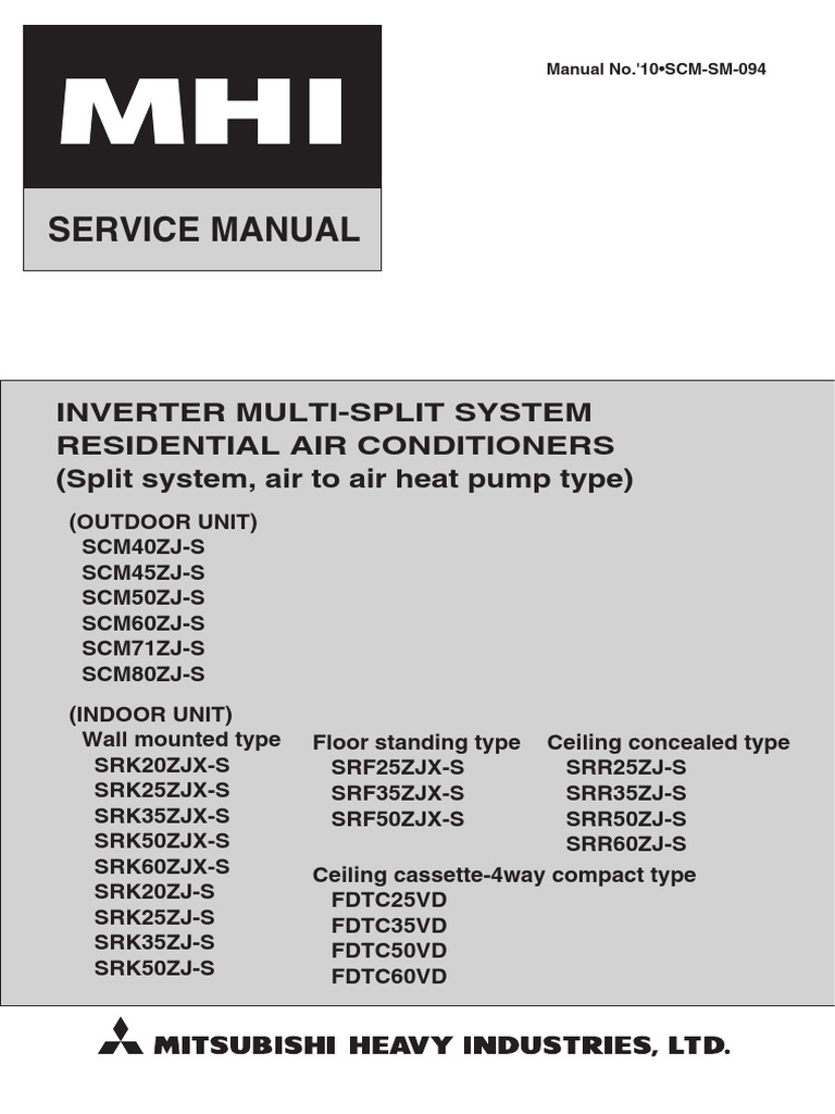 SCM 40 80zj S Service Manual 10-Scm-sm-094 Eng | PDF | Air Conditioning ...