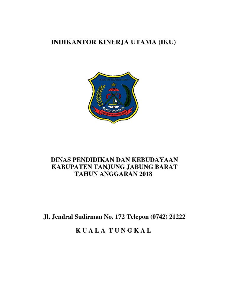 IKU Dinas Pendidikan Tanjung Jabung 2018 | PDF | Bisnis