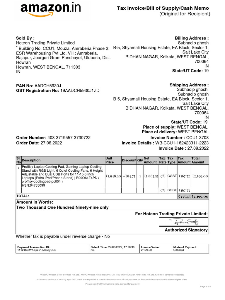 Invoice | PDF | Invoice | Trade
