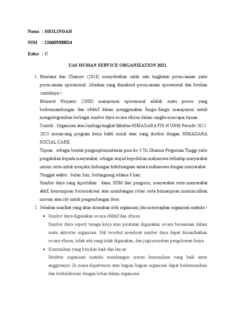 Meilindah - C Final Hso | PDF