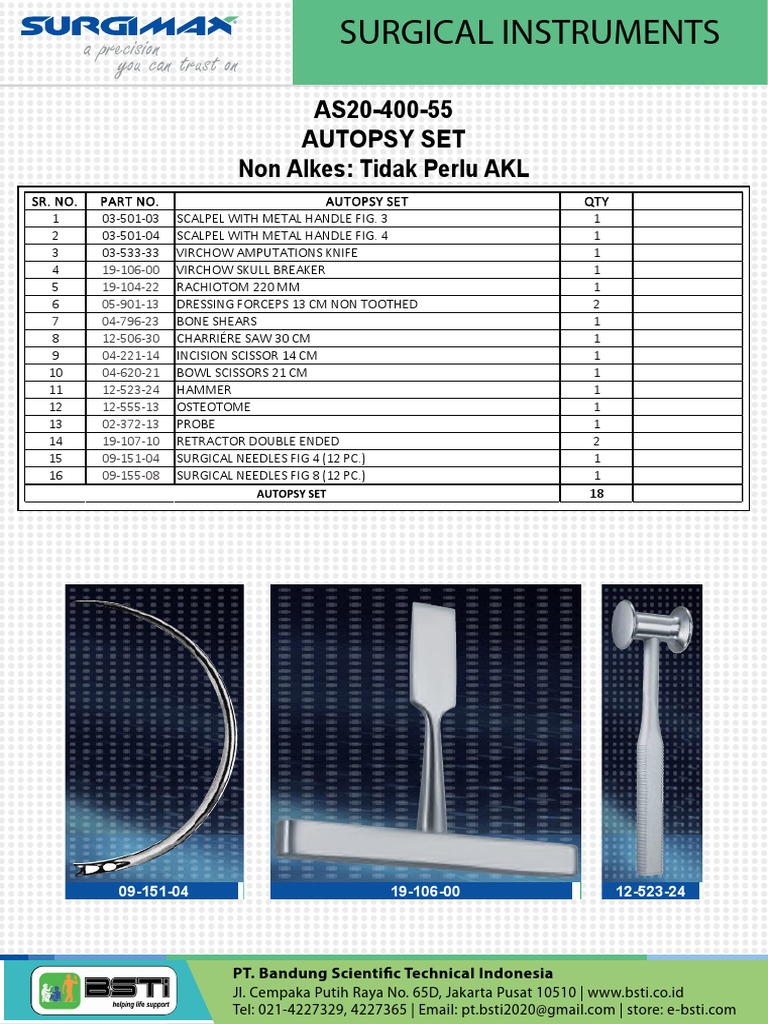Katalog AUTOPSY SET | PDF