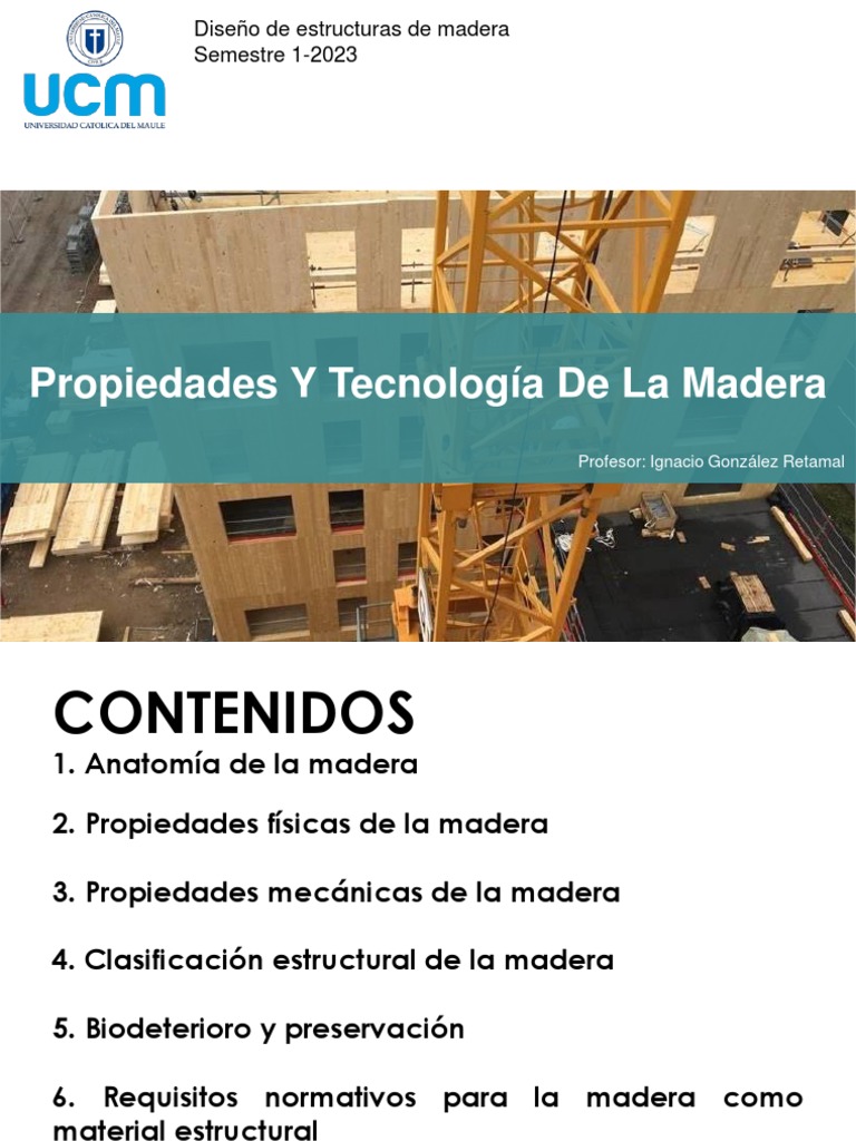 Propiedades y Tecnologia de La Madera | PDF | Madera | Eje