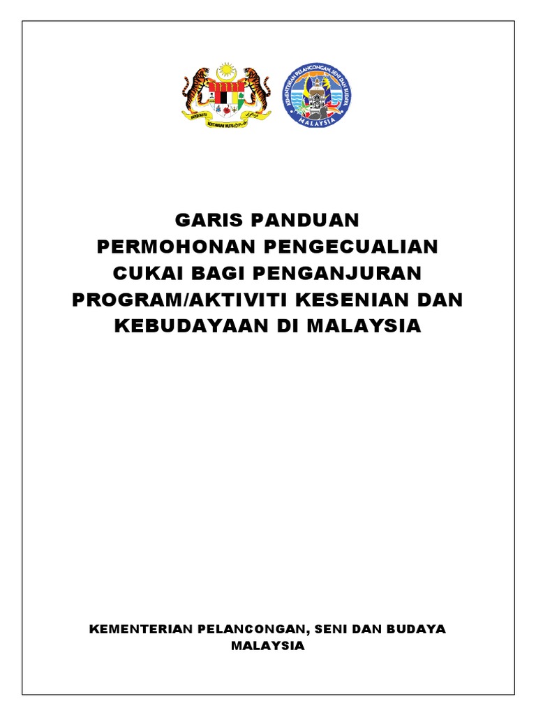 Garis Panduan Insentif Pengecualian Cukai | PDF