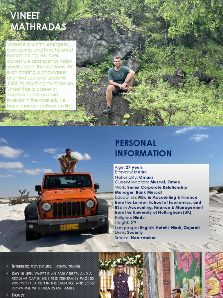 Vineet - Biodata | PDF