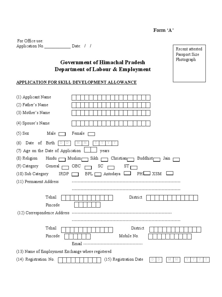 KVB Application Form (A, B, C, D) ÅB-Tëçhz | PDF | Law