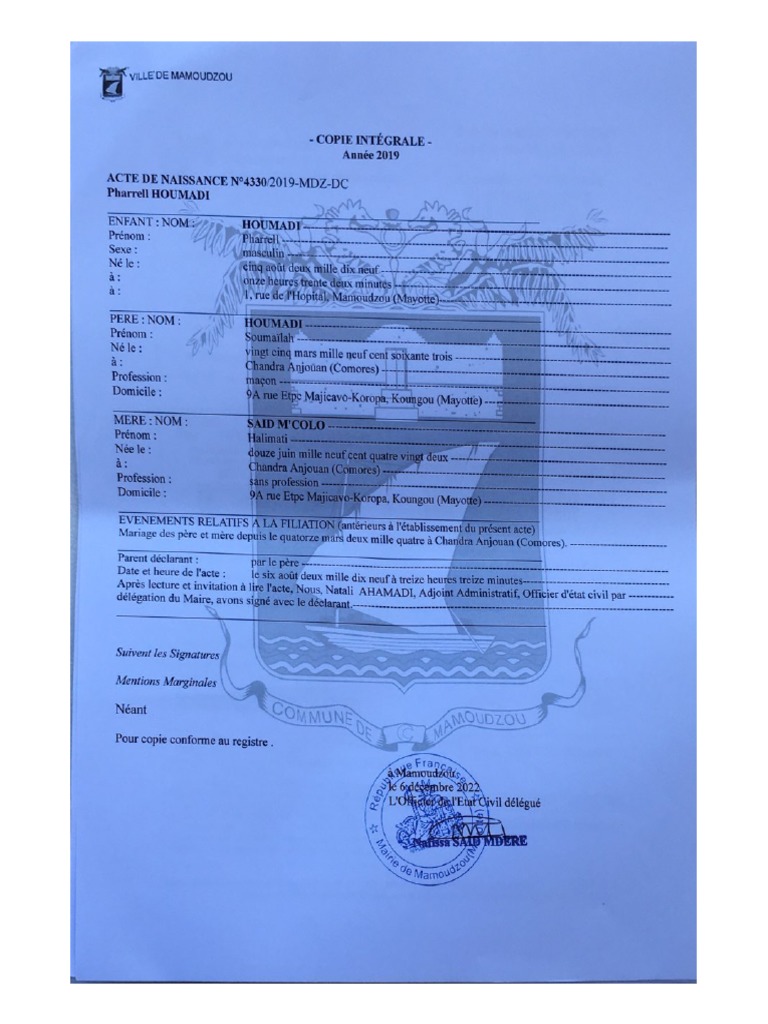 Copie Intégrale | PDF