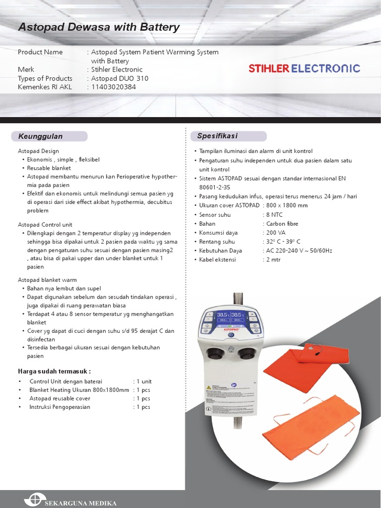 Brosur Stihler - Astopad DUO 310 | PDF | Teknologi & Rekayasa