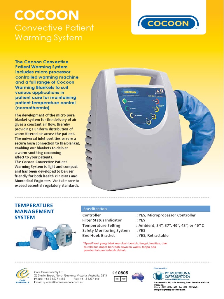 Bro Cocoon Convective Patient Warming System | PDF