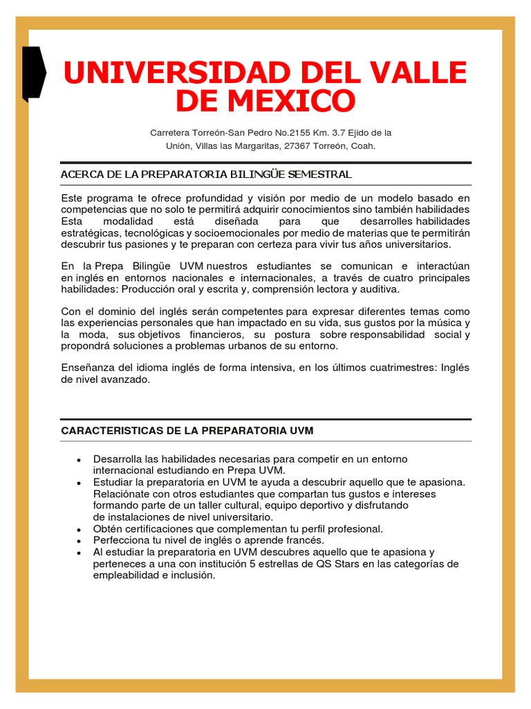 Proyecto Educativa Uvm | PDF