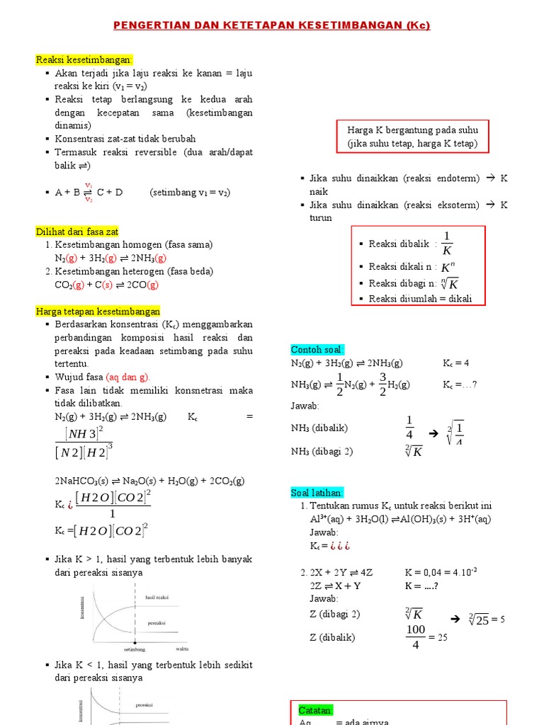 Kesetimbangan Reaksi: Homogen dan Heterogen | PDF