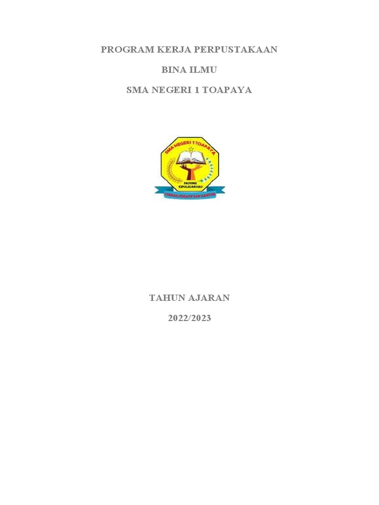Contoh Format Program Kerja Perpustakaan | PDF
