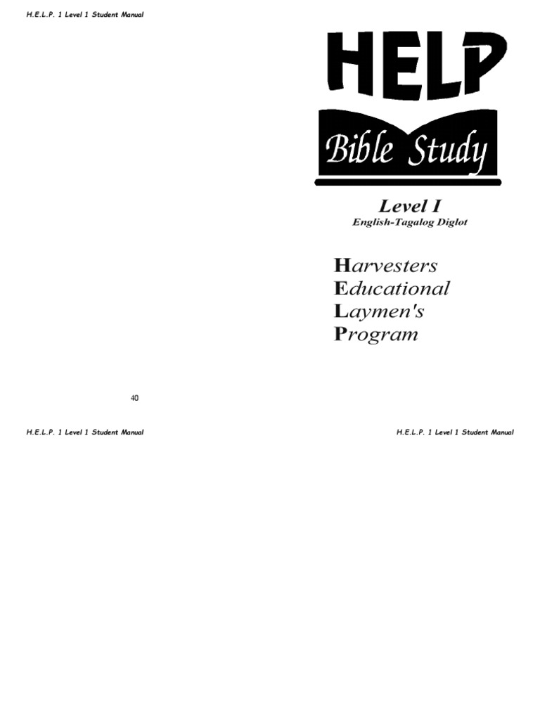 Help 1 Student Manual | PDF