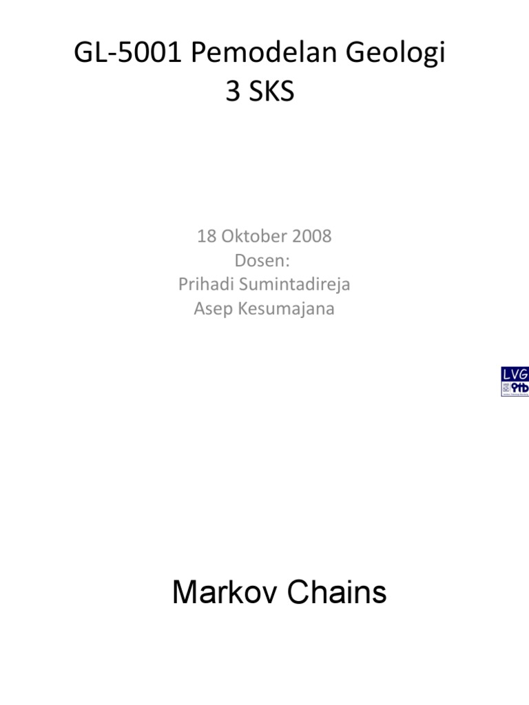 Materi 4 Markov Chain Pdf Markov Chain Matrix Mathematics 