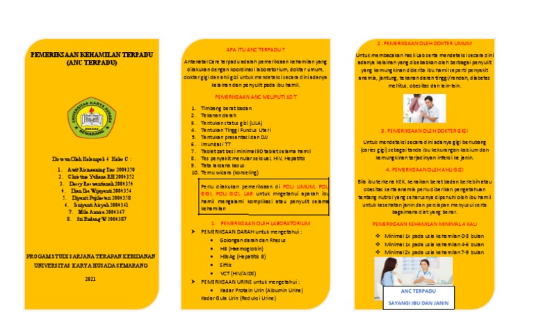 Leaflet Menthorsip Anc Terpadu - Kelompok 6 Kelas C | PDF Leaflet Menthorsip Anc Terpadu - Kelompok 6 Kelas C | PDF