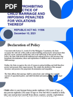 Anti-Child Marriage Law (RA 11596) | PDF | Marriage | Child Marriage