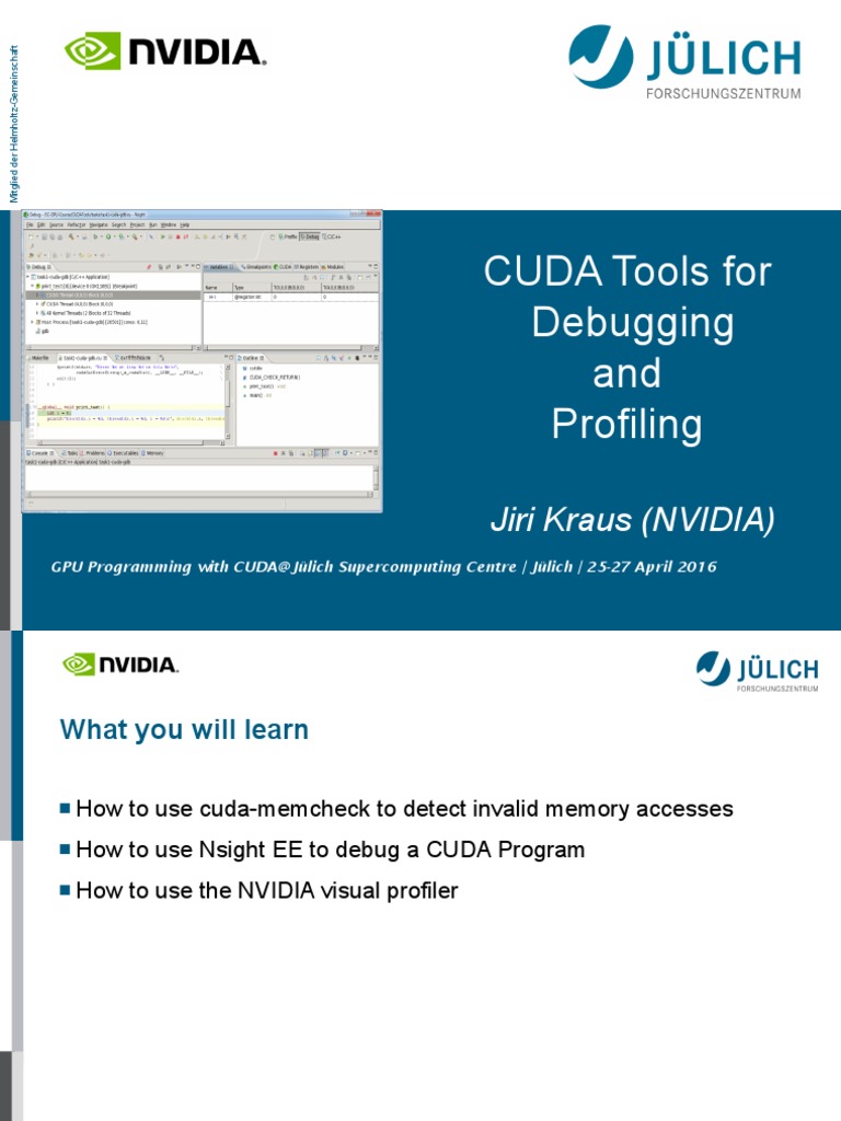 CUDA Tools | PDF | Debugging | Eclipse (Software)