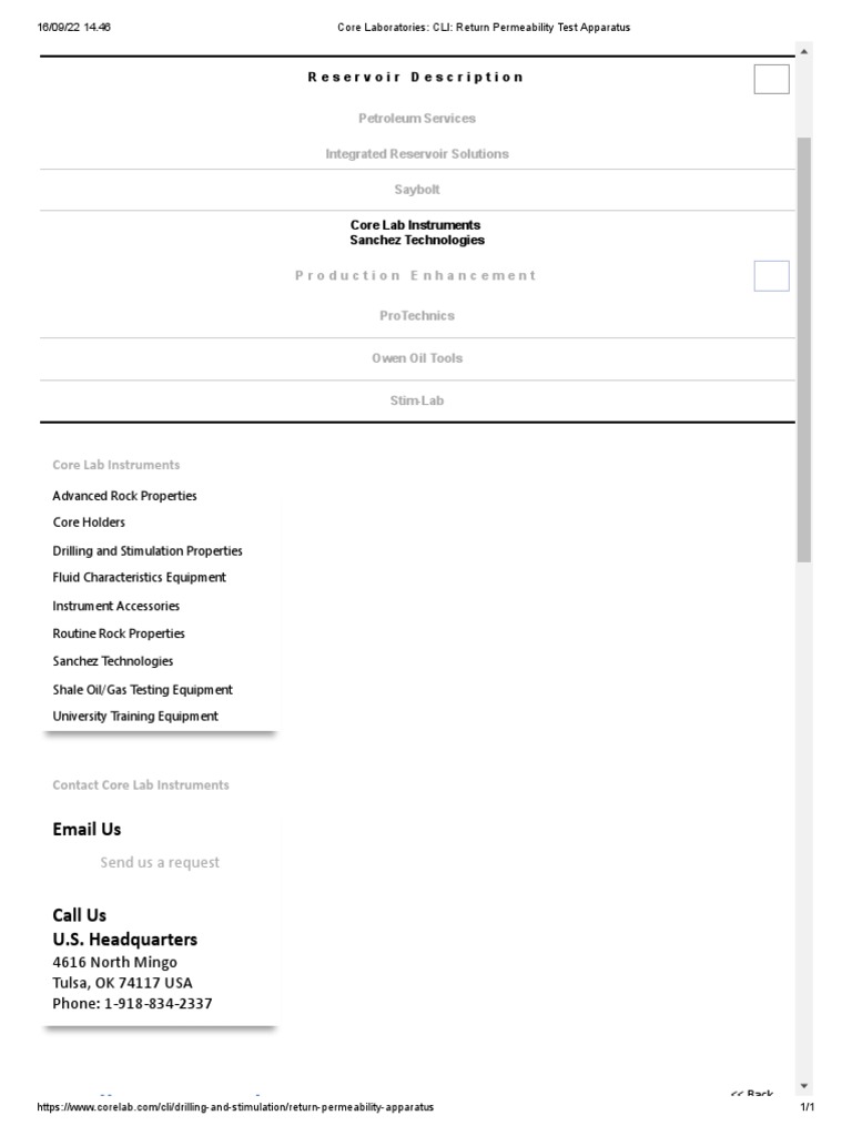 CLI - Return Permeability Test Apparatus | PDF