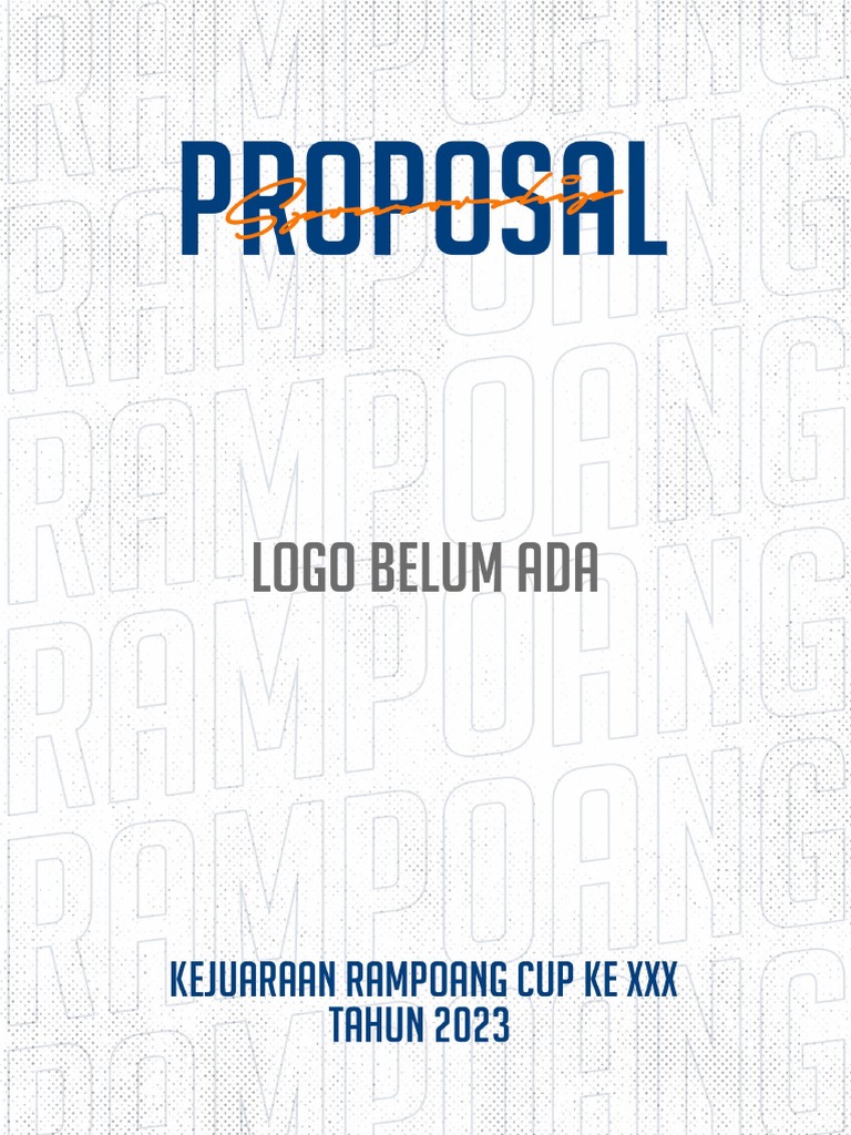Proposal Turnamen Sepak Bola | PDF