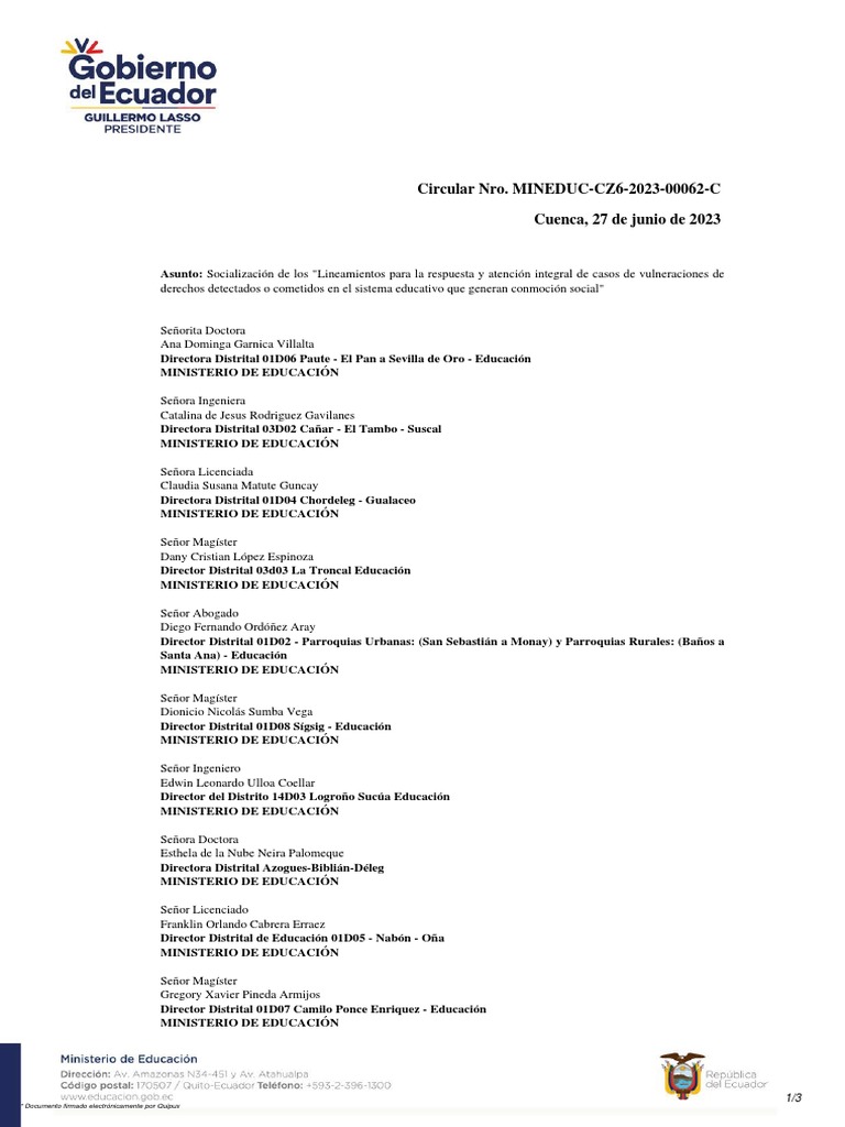 Mineduc CZ6 2023 00062 C | PDF