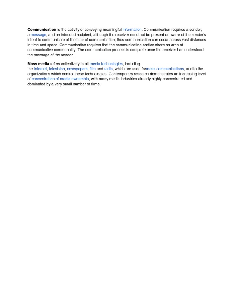Communication | PDF