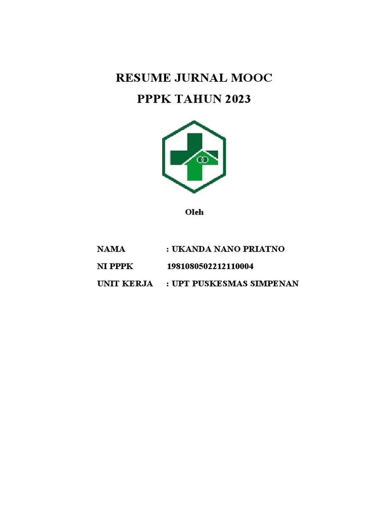 Resume Agenda 3 Jurnal Mooc PPPK Ukanda Nano P | PDF