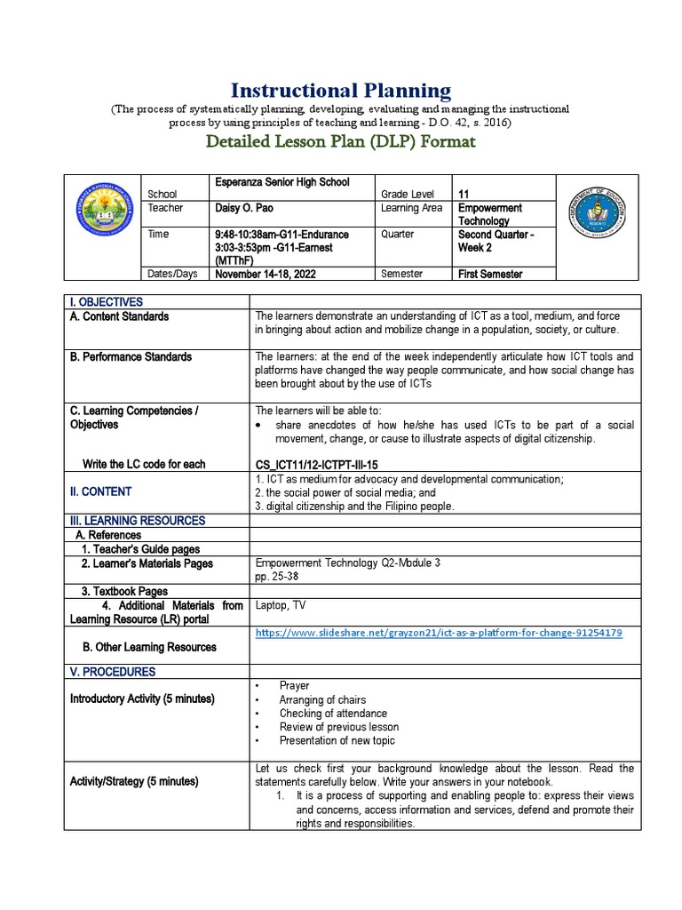 DLP-Empowerment Tech Q2 - W2 | PDF