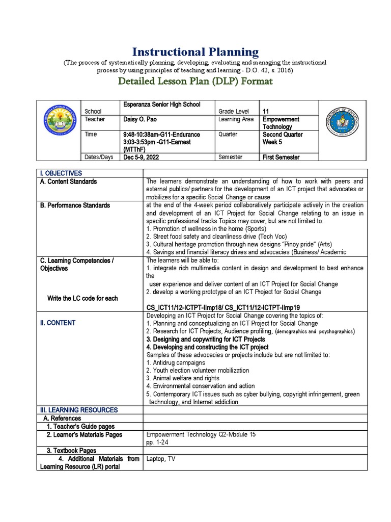 DLP-Empowerment Tech Q2 - W5 | PDF | Educational Technology | Fair Use