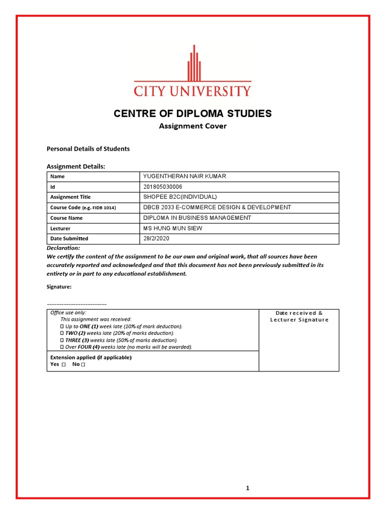 E Commerce Assignment Pdf Financial Markets Financial Technology