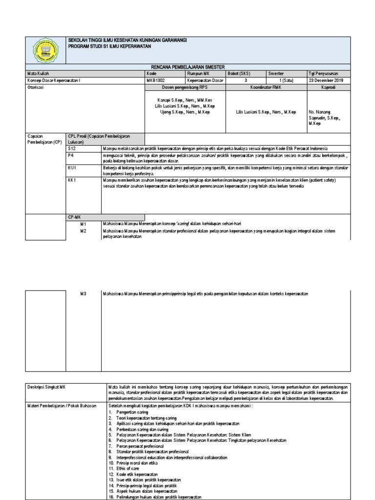 RPS KDK 1 | PDF | Karier & Perkembangan