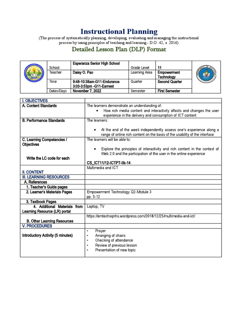 DLP Empowerment Tech Q2 - W1a | PDF