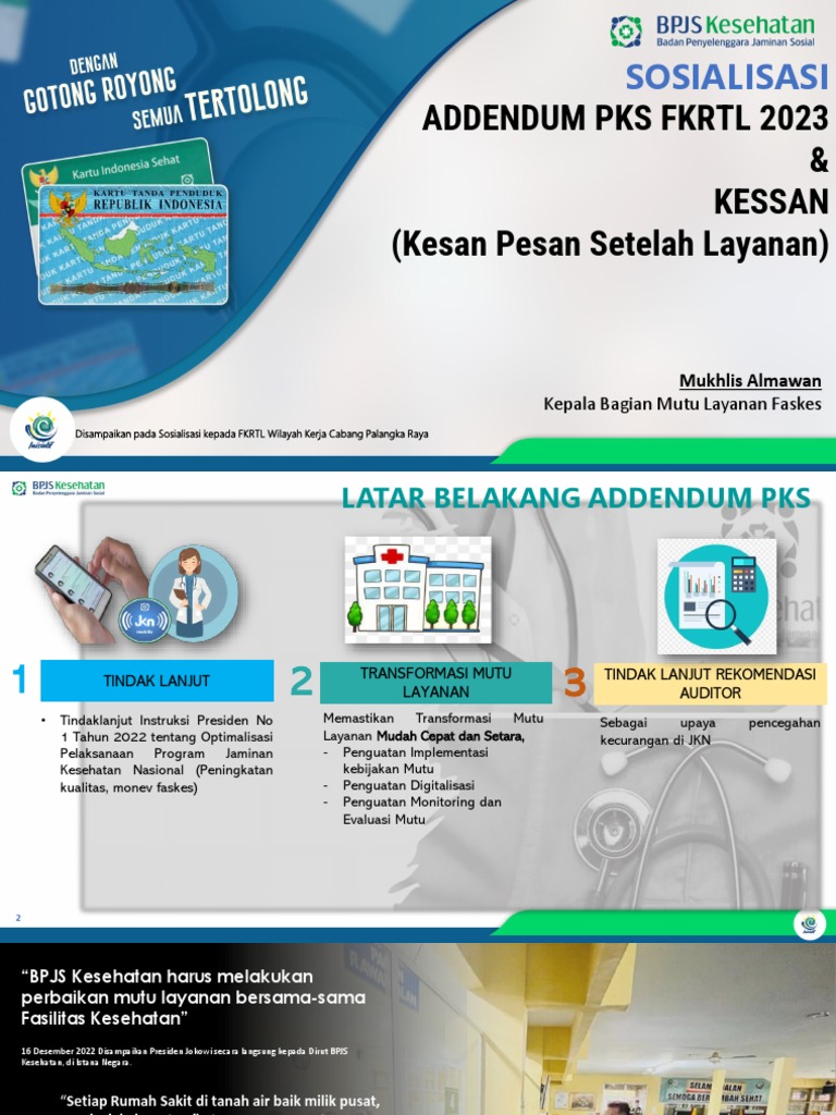 Materi Sos Add PKS Dan Kessan FKRTL 03082023 | PDF