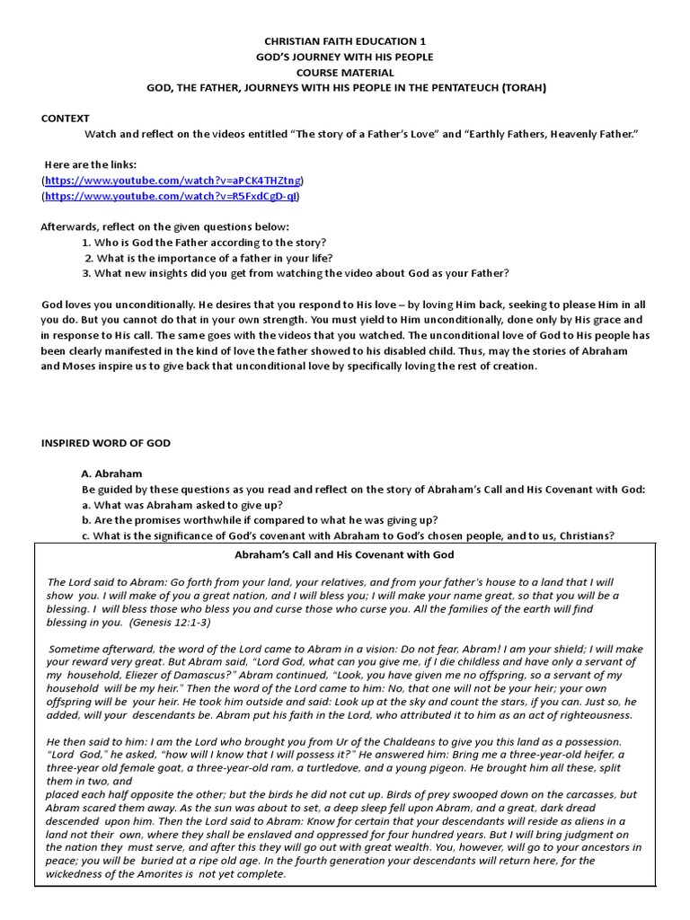 Lesson 2 Gods Journey With His People | PDF | Foreign Language Studies