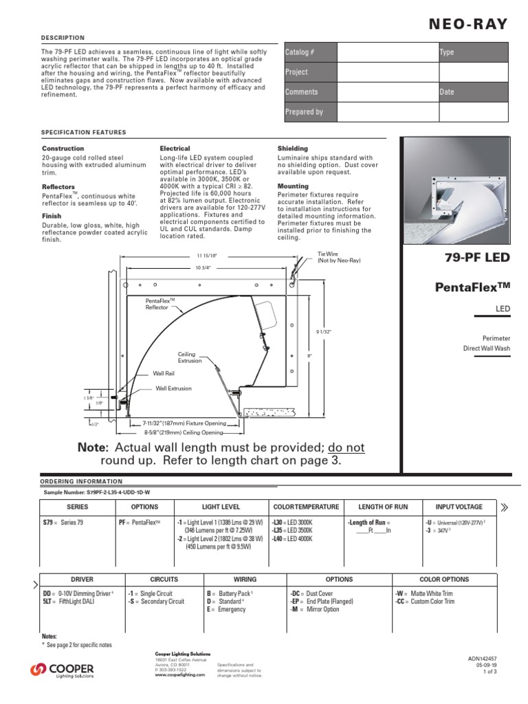 Neo Ray 79Ppf Spec | PDF | Light Emitting Diode | Electromagnetic Radiation